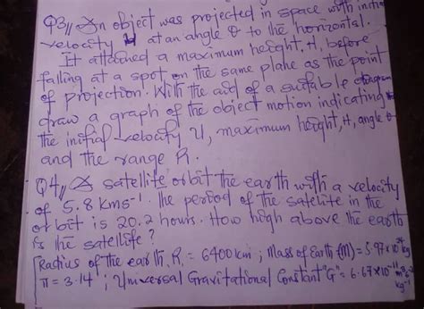 Draw A Graph Of Projectile Motion For An Object Projected With Initial Sp