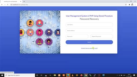 User Management System In Php Stored Procedure Last Updated 10 November 2022 Youtube