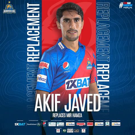 Psl 2023 Karachi Kings Rope In Akif Javed As Mir Hazmas Replacement