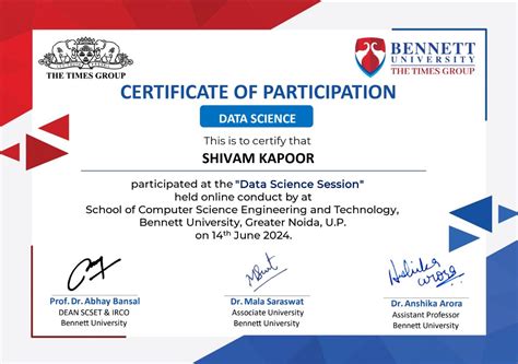 shivam kapoor on linkedin datascience bennettuniversity
