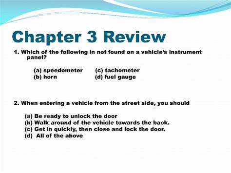 Ppt Drive Right Chapter 3 Powerpoint Presentation Free Download Id 1836133