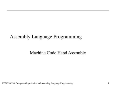 ppt assembly language programming powerpoint presentation free