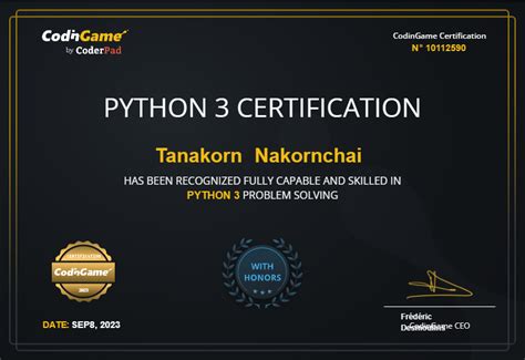 codingame certification