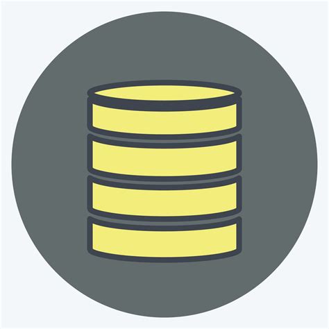 Icon Unstructured Data Suitable For Data Analytics Symbol Color Mate Style Simple Design