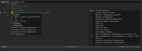 How To Debug Rust In Helix