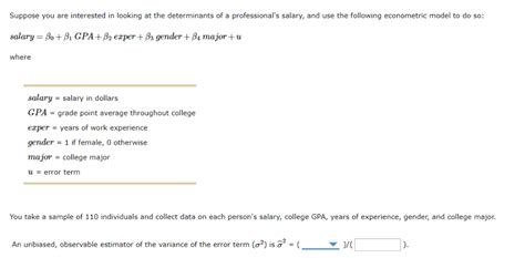 Solved Suppose You Are Interested In Looking At The