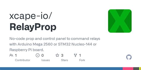 github xcape io relayprop no code prop and control panel to command