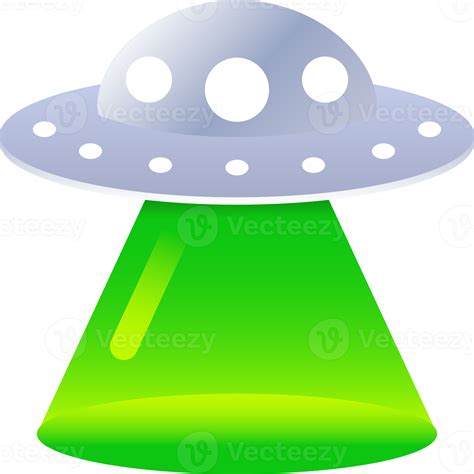 Ufo Green Light Emoji 21436725 Png