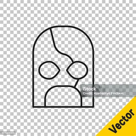 투명한 배경에 고립 된 블랙 라인 멕시코 레슬링 선수 아이콘 벡터 0명에 대한 스톡 벡터 아트 및 기타 이미지 0명 가공의 인물 검은색 Istock