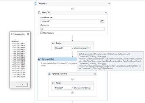 How To Filter Data Table By Dateandtime Studio Uipath Community Forum