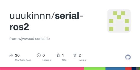 github uuukinnn serial ros2 from wjwwood serial lib