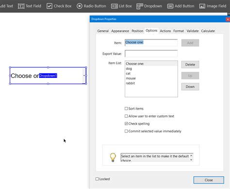 Pdf Form Drop Down Needs To Be Selected Twice Af Adobe Community 12879294