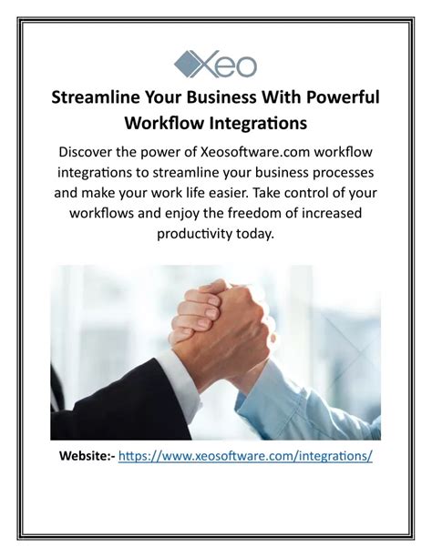 Ppt Streamline Your Business With Powerful Workflow Integrations