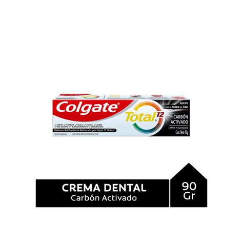 Crema Dental Colgate Total 12 Carbón Activado X 90 Gr Farmacias Del
