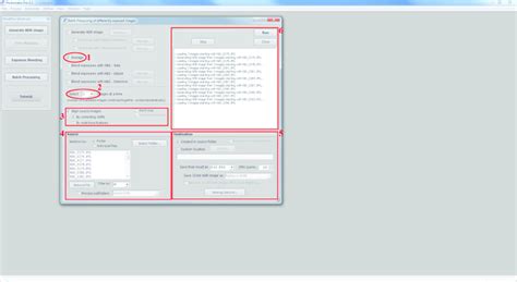 the sequence of processes involved in creating hdr images using