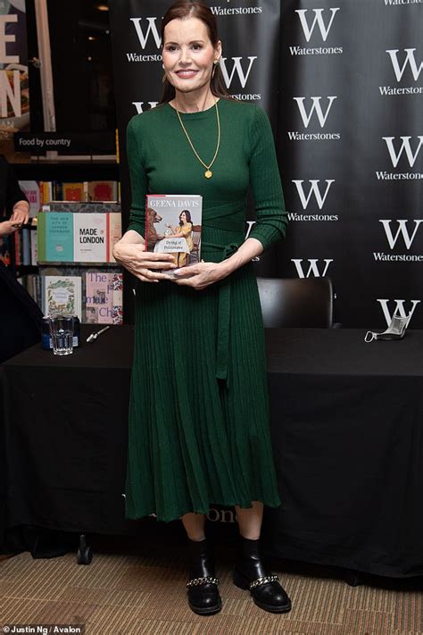 Geena Davis 66 Showcases Her Ageless Beauty In A Chic Green Midi