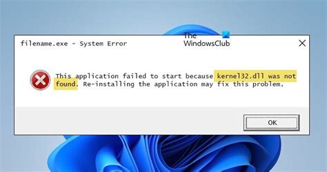 how to repair kernel32 dll errors in windows 11 and 10 comprehensive
