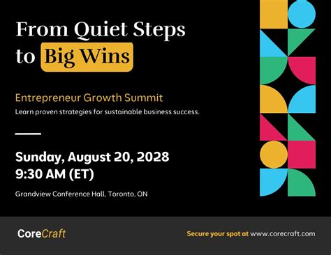 Professional Development Event Flyer Template Venngage