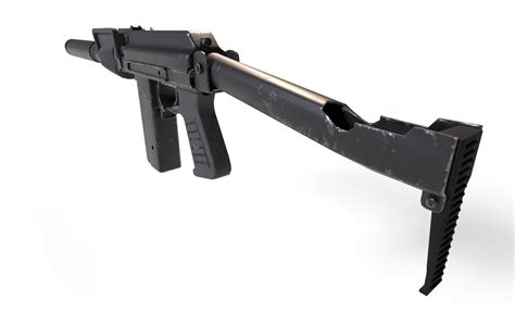 Low Poly Model Of Rifle 9a 91 With Silencer 3d Model Turbosquid 1769865