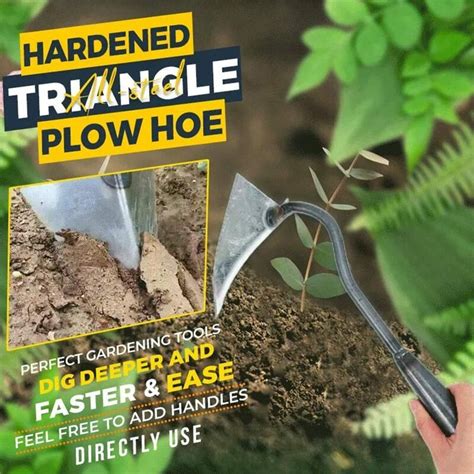 All Hardened Steel Triangle Plow Hoe All Hardened Steel Triangle Plow Hoe All Hardened Steel