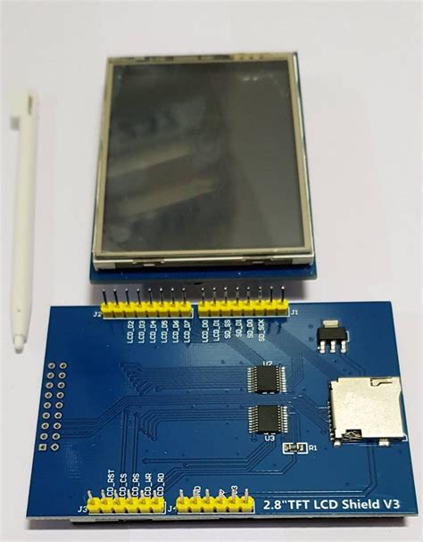 2 8” 240×320 tft lcd display module with resistive touch for arduino