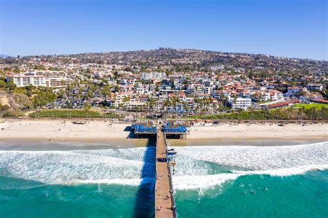 Aerial View Of San Clemente California With Pier And Beach Sea Vacation