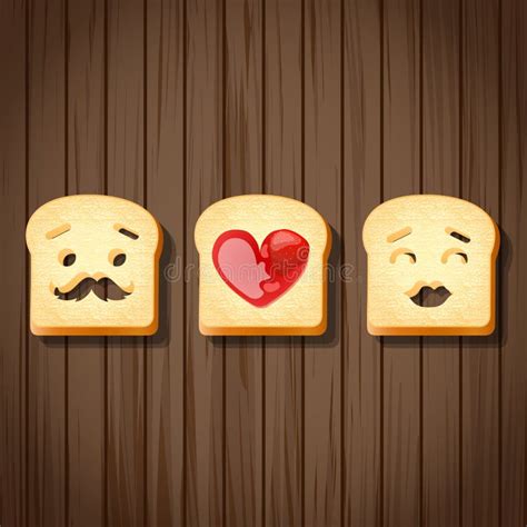 Bread Facial Expression Stock Illustrations 468 Bread Facial