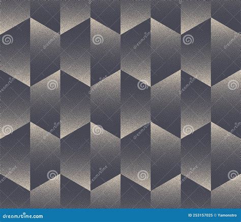 Split Hexagons Motley Catchy Stipple Seamless Pattern Vector Abstract Background Cartoondealer