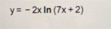 Solved Find The Derivative Of The Following Function
