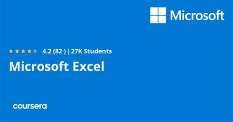 Microsoft Excel Coursya