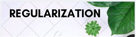 Regularization Methods Regularization Helps To Overcoming A By