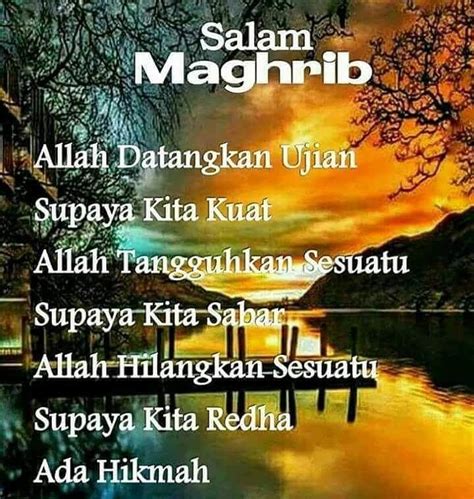 Ucapan Salam Senja Dan Maghrib 26 Salam Senja Selamat Malam Ideas In