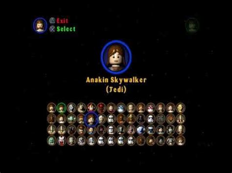 Lego Star Wars The Video Game All Playable Characters Ps2 Youtube