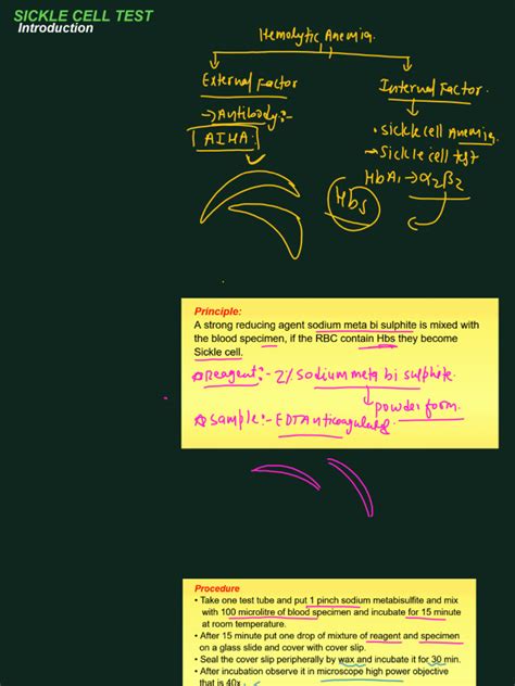 Lecture 40 Sickle Cell Test And Aiha Pdf