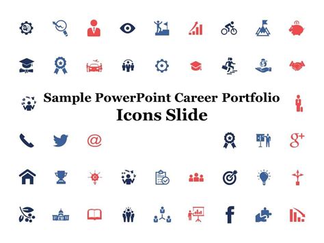 Sample Powerpoint Career Portfolio Icons Slide A342 Ppt Powerpoint Presentation | PowerPoint ...