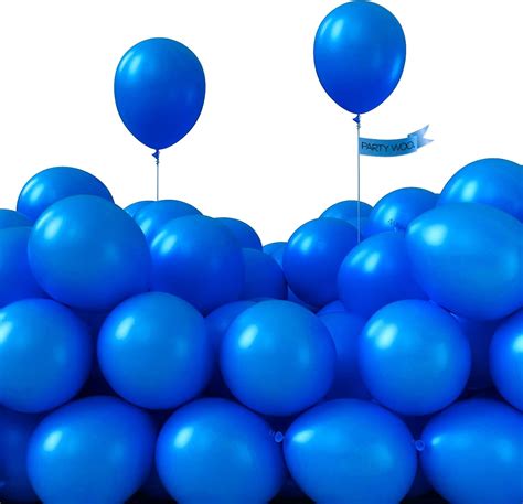 Partywoo Royal Blue Balloons 100pcs Of 5 Inch Dark Blue