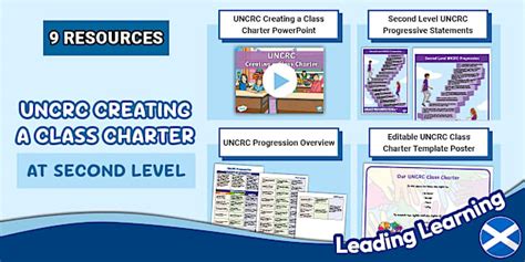 Uncrc Creating A Class Charter Second Level Resource Pack