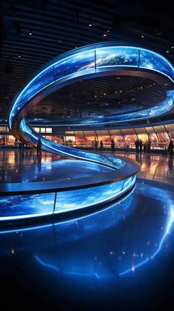 Premium Photo Curved Display Screen