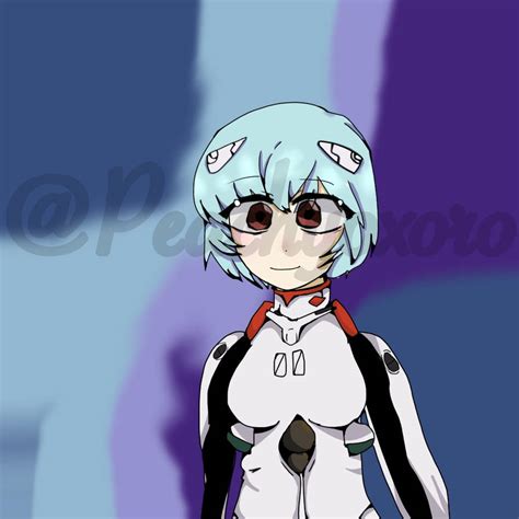 Ayanami Rei Fanart By Peachyoxoro On Deviantart