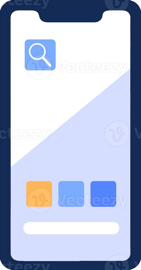 Smartphone Concept In UX UI Flat Style PNG