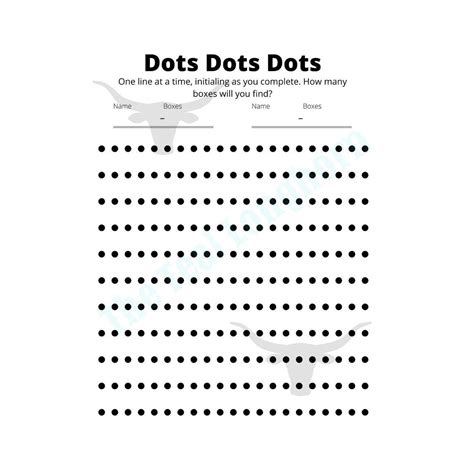 Box Game Dots Printable At Kaitlyn Guest Blog