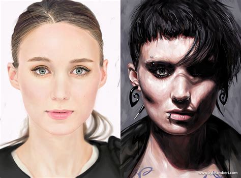 Kyle Lambert Lisbeth Salander Digital Portrait