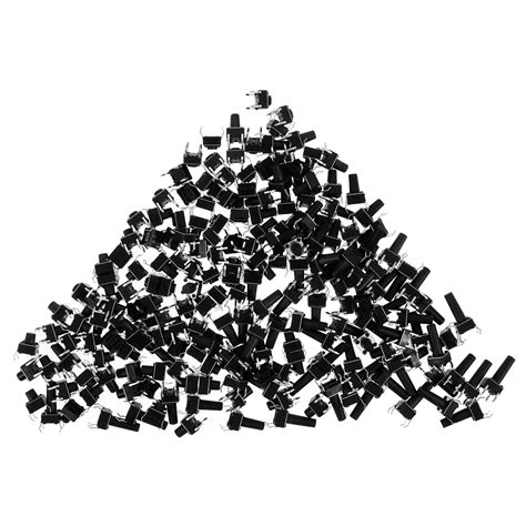 Worgeous 200 Pcs Micro Momentary Tactile Push Button Switch Kit 10 Sizes 6x6 Mm 4 Pin For