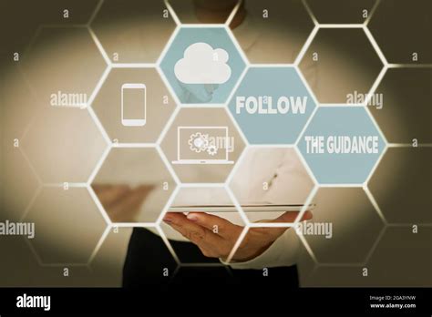 Text Showing Inspiration Follow The Guidance Business Concept