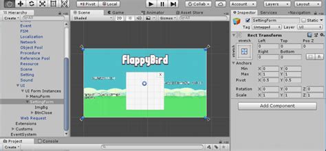 ugf游戏框架实例开发教程—flappybird（三）制作ui的预制体 ugfl csdn博客