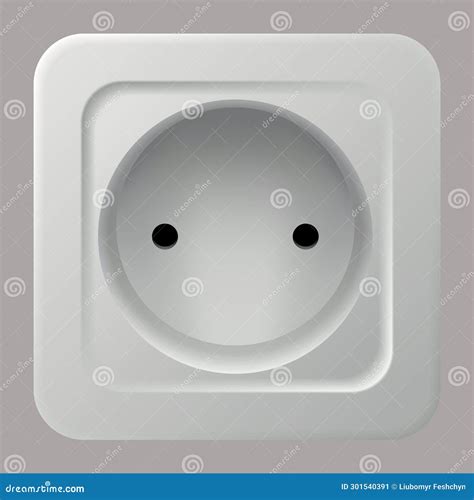 Realistic Socket Icon Interior Wall Outlets Or Electric Connector