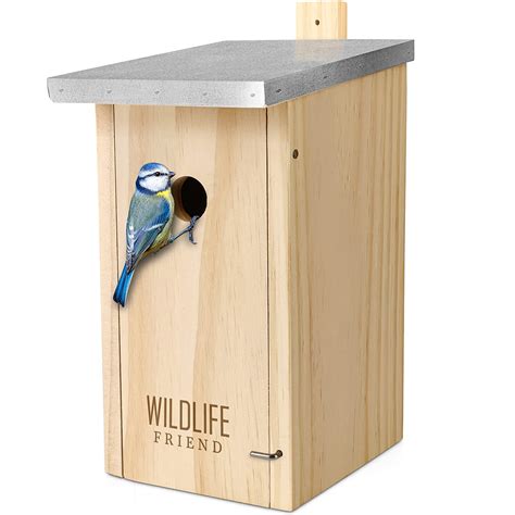 Gorges Wildlife Friend Nesting Box Natural Wooden Wild Bird Hanging