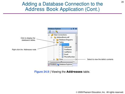 Ppt Address Book Application Introducing Database Programming
