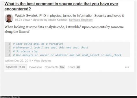 best variable name ever! Why are you so angry ? – ProgrammerHumor.io