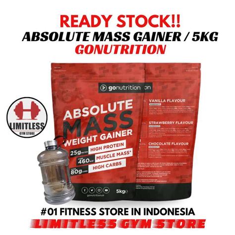 Jual Gn Absolute Mass Gainer 11 Lbs 5kg Import Weight Gainer Absolutemass 5000gr Gonutrition